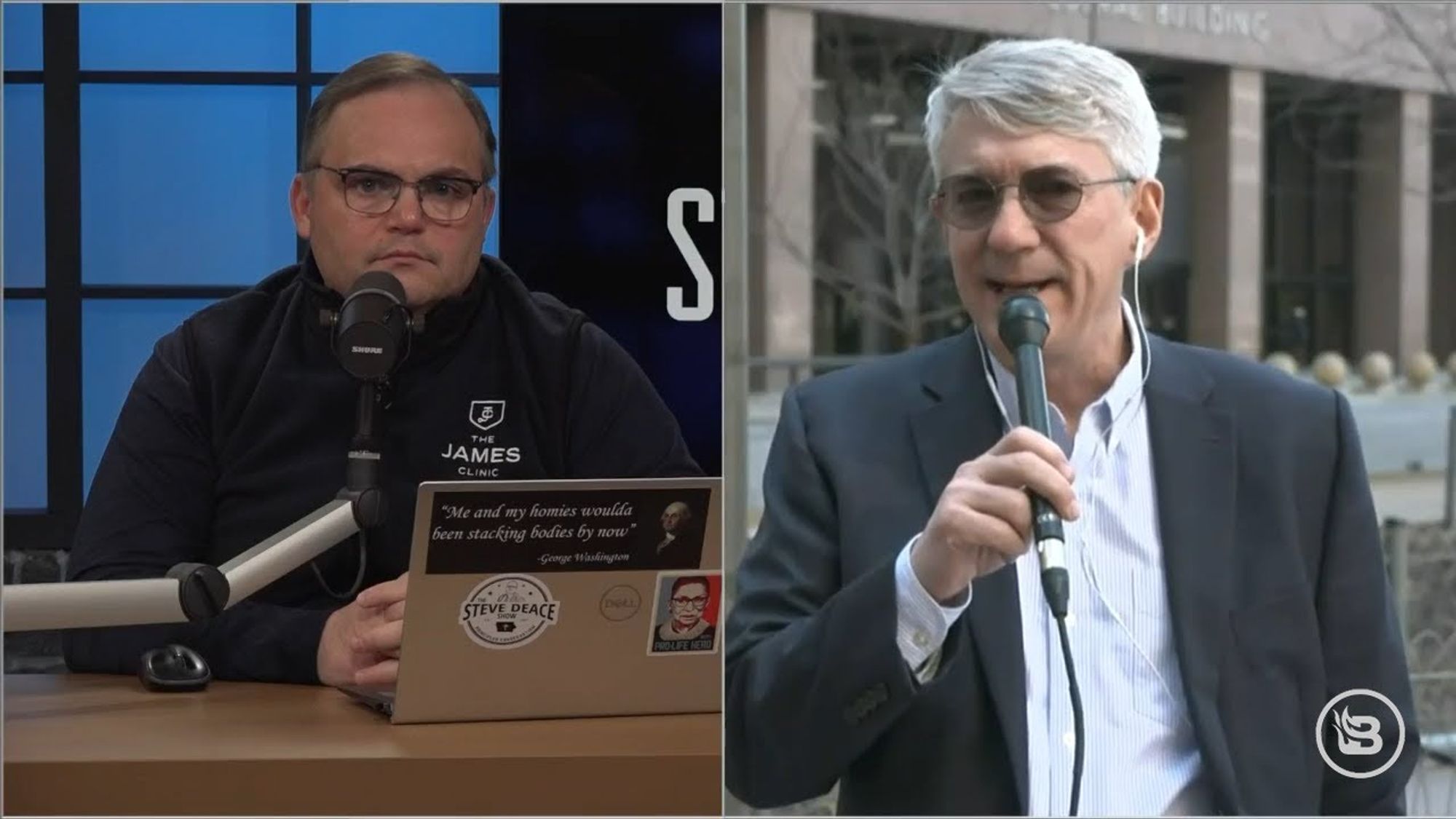 Steve Deace talks with journalist Steve Baker MOMENTS after his release ...