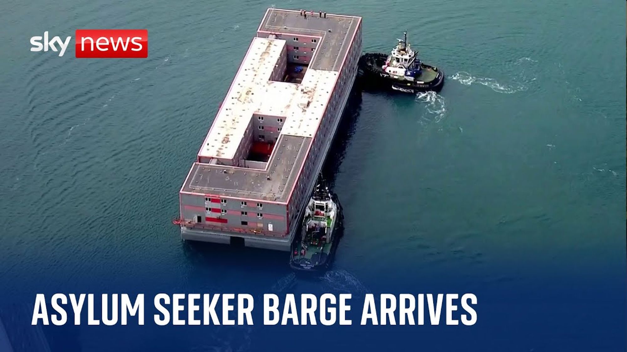 'Floating prison' arrives in UK to house 500 illegal migrants in barge ...