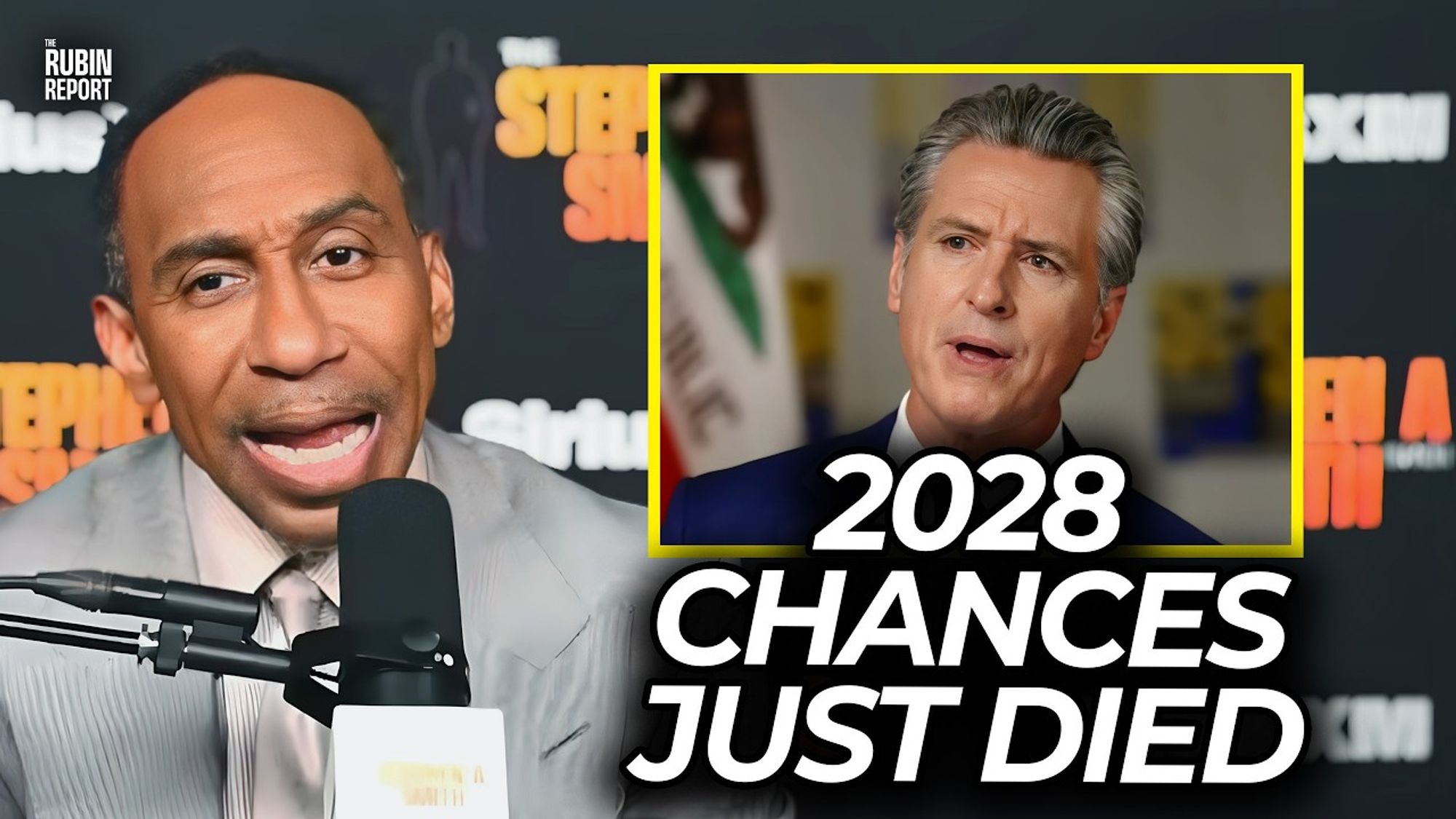 Stephen A. Smith Gives Real Reason Why Gavin Newsom Is Freaking Out ...