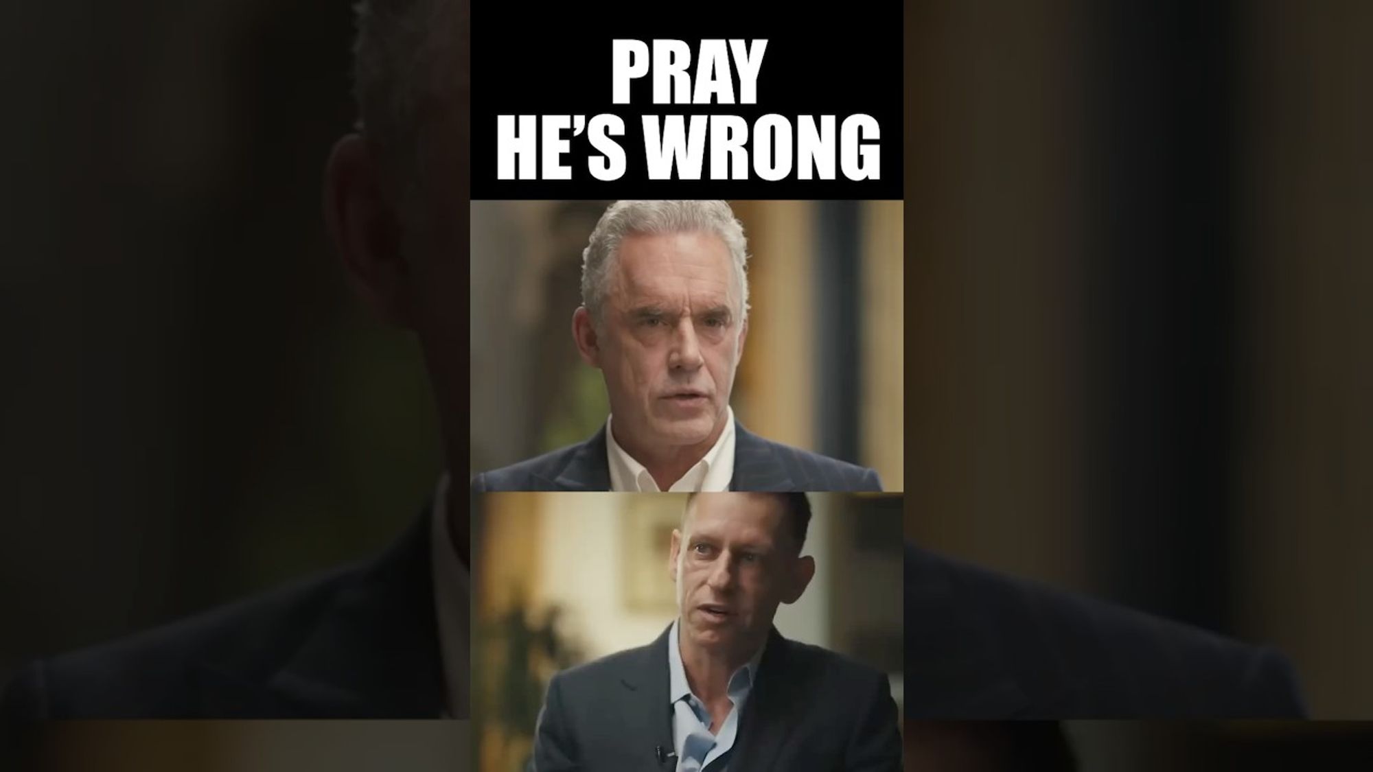 Jordan Peterson Visibly Scared by Peter Thiel’s Worst Fear ...